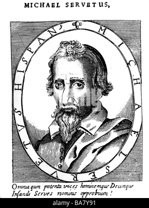 Michael Servetus (1511-1553). Spanish physician and theologian ...