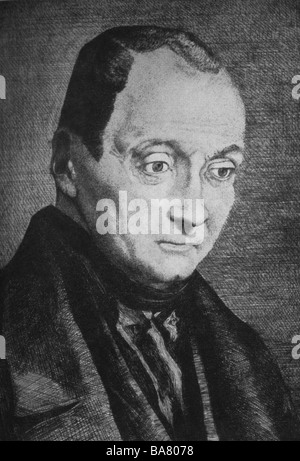 Auguste Comte, 1798 - 1857, French Philosopher Stock Photo - Alamy