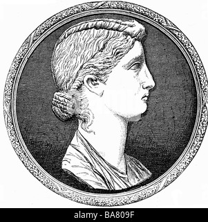 Portrait of the Younger Octavia, sister of Augustus, the so-called ...