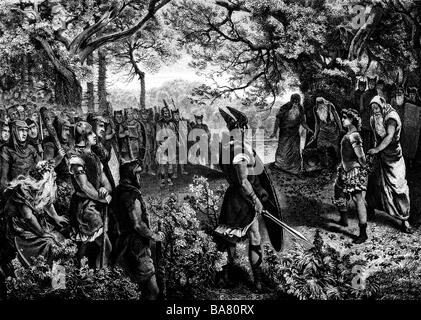 ancient world, Germanic Peoples, religion, god Heimdall calling the ...