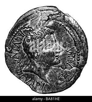 Varus, Publius Quinctilius, circa 46 BC - 9 AD, Roman general and ...