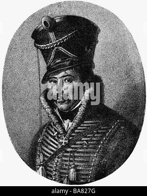 Schill, Ferdinand von, 6.1.1776 - 31.5.1809, Prussian military officer ...