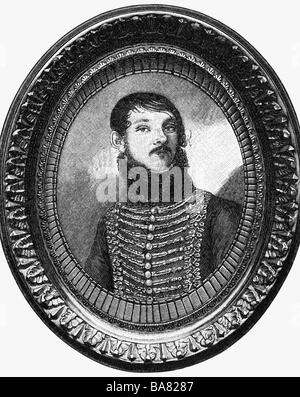 Schill, Ferdinand von, 6.1.1776 - 31.5.1809, Prussian military officer ...