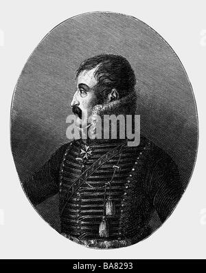 Schill, Ferdinand von, 6.1.1776 - 31.5.1809, Prussian military officer ...