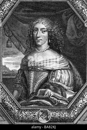 Louise Francoise de la Baume-le-Blanc, Duchess of La Valliere, mistress ...