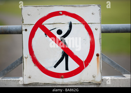 No Golf sign Stock Photo: 6653181 - Alamy