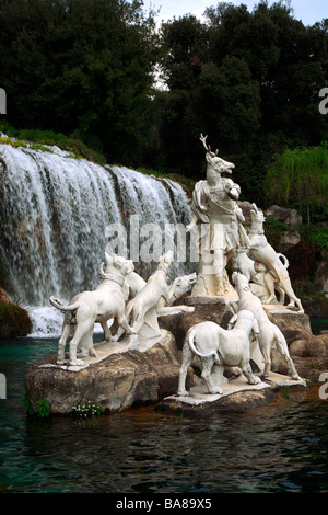 statue group dipicting Actaeon the hunter in grounds of the palace of ...