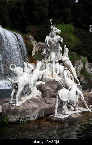 statue group dipicting Actaeon the hunter in grounds of the palace of ...