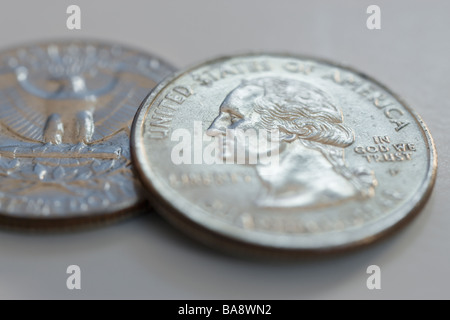 close-up of a silver coins Stock Photo - Alamy