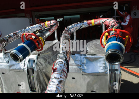 Nozzle on Formula One refuelling system Stock Photo - Alamy
