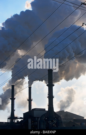 Smoke from factory chimney Stock Photo - Alamy