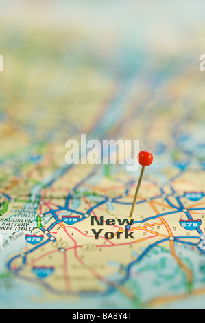 Close up map of east coast Stock Photo - Alamy