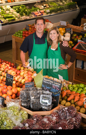 Fresh Produce Section Of American Food Grocery Store Stock Photo - Alamy