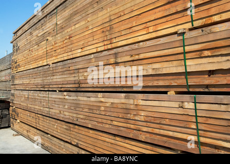 Stacks of lumber Stock Photo - Alamy