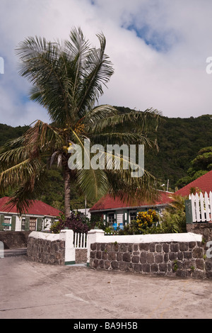 Houses in The Bottom, capital of Saba Stock Photo - Alamy