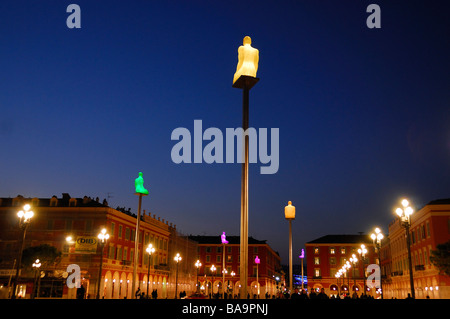 Refurbished Place Massena square leading into Avenue Jean Medicin, Nice ...