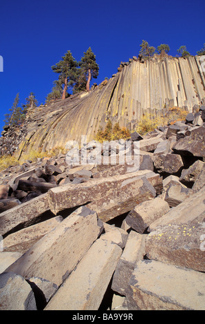 Columnar basalt formations at Devil's Postpile National Monument ...