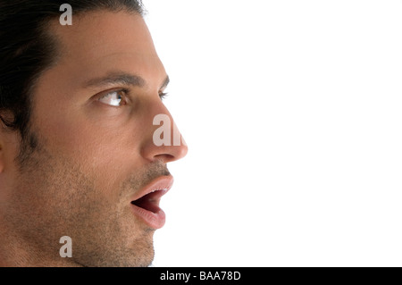 young guy surprised with facial expressions Stock Photo - Alamy