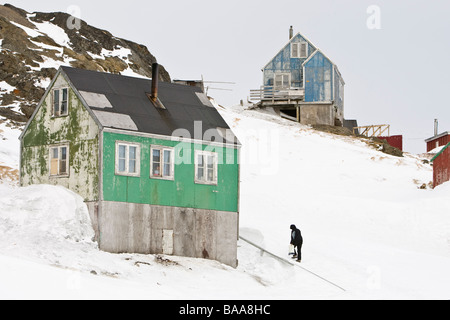 The village Kulusuk in Greenland Stock Photo - Alamy