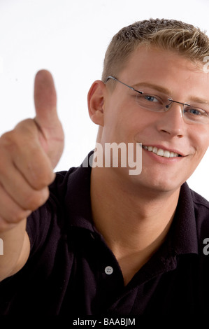 male wishing good luck Stock Photo - Alamy