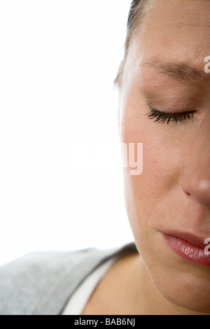 Portrait of a sad Scandinavian woman, Sweden Stock Photo - Alamy