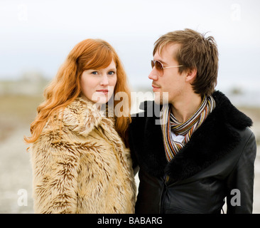 A young Scandinavian couple Gotland Sweden Stock Photo - Alamy