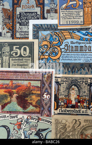 German bank notes, emergency money, one million marks, city of Cologne ...