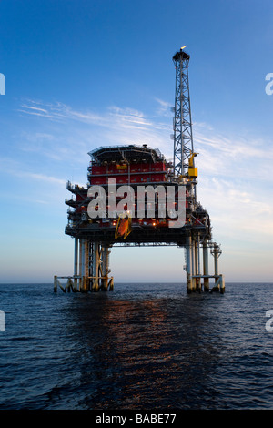 Hanze oil platform at dawn Stock Photo - Alamy