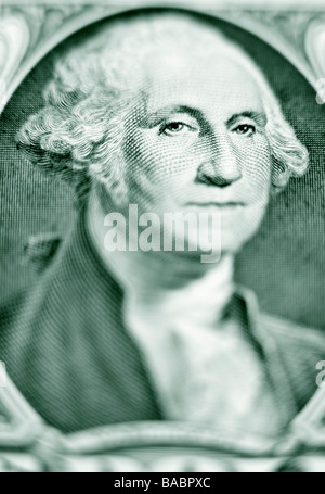 George Washington on one Dollar bill Stock Photo - Alamy