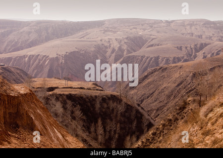 Eroded Loess deposits in Shanxi province northern China Stock Photo - Alamy