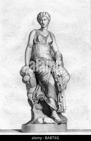 Euterpe, Greek Muse of Music Stock Photo - Alamy