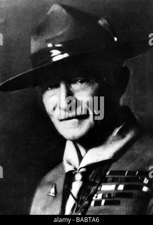 Robert Baden-Powell. Portrait of the founder of the Scout Movement ...