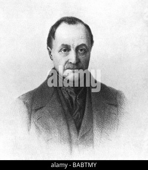 Auguste Comte, 1798 - 1857, French Philosopher Stock Photo - Alamy