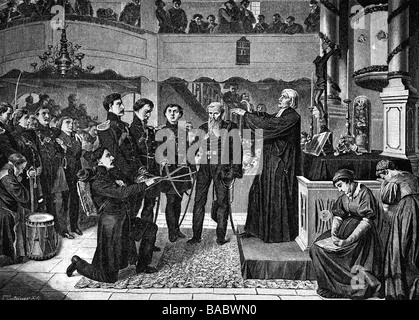 Blessing of War Volunteers 1813, Napoleonic Wars, historical ...