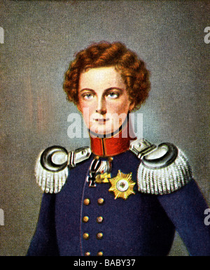 Frederick William I, King of Prussia, as a young man - engraving by ...
