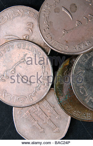 United Arab Emirates UAE fifty Dirham note on a white background Stock ...
