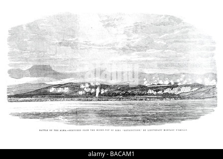Battle of the Alma - sketched from the Mizen-Top of H.M.S. "Retribution ...
