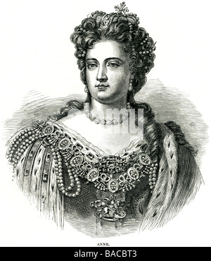 Anne Stuart, 1665 - 1714, Queen of England, Scotland and Ireland Stock ...