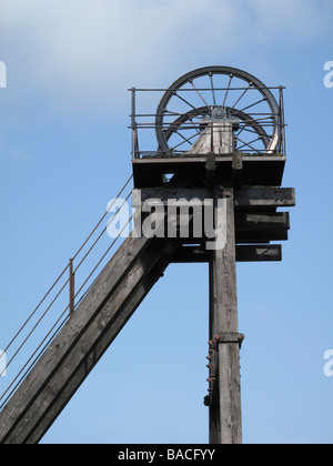 Colliery Coal Shaft Lift Hoist Wheel Big Huge Iron Stock Photo - Alamy