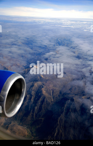 A view of the Peruvian Andes from a plane window Stock Photo - Alamy