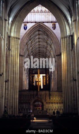 Altar and nave, York Minster (The Cathedral and Metropolitical Church ...