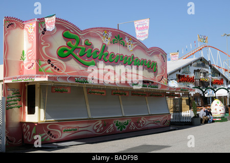Sweet shop stall at a funfair Stock Photo - Alamy