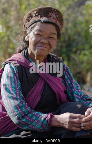 Tamang people in traditional costumes playing traditional drums during ...