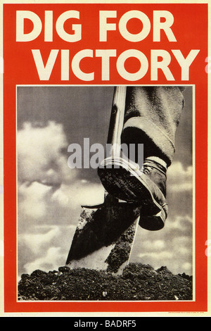 British, WW2, Food Production, Dig on for Victory, (Dig for Victory ...