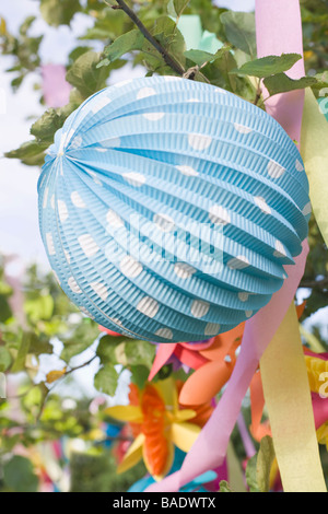 Paper Lantern Decorations at Birthday Party Stock Photo - Alamy