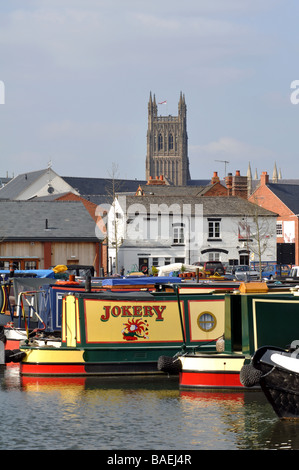 Diglis basin worcester city worcestershire midland UK Stock Photo - Alamy