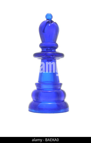 Bishop Chess Piece Cut Out on White Stock Photo - Alamy