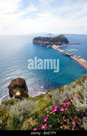Nisida seen by Virgiliano park, Capo Posillipo, Naples, Campania, Italy ...