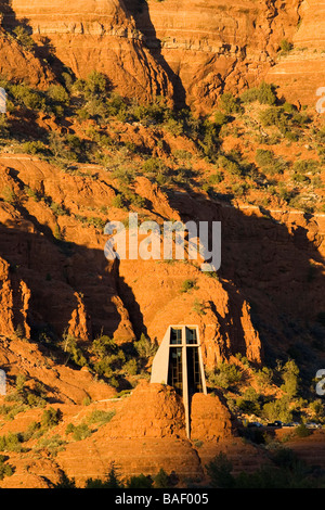The Church of the Holy Cross built into the rocks at Sedona, Arizona ...