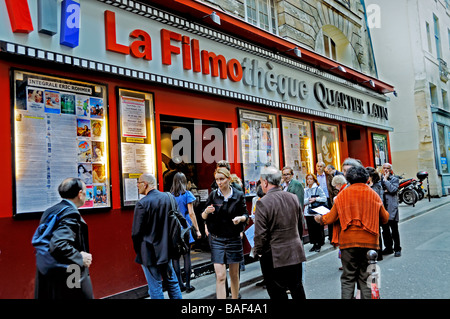 Paris, France, French Independent Cinema Movie Theater, interior ...